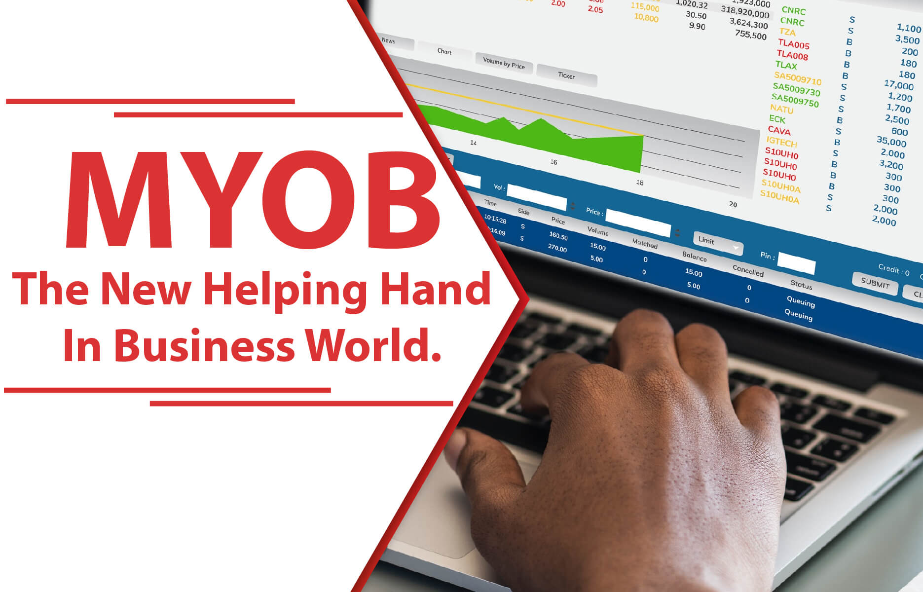 MYOB accounting software, the new helping hand in business world.